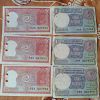 INDIA MATCHING PAIR 1& 2 RUPEE. SIX NOTES..see pictures.. - For Sale ...