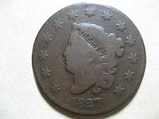 1827 P Coronet Liberty Head Large Cents Matron Early Copper Penny ...