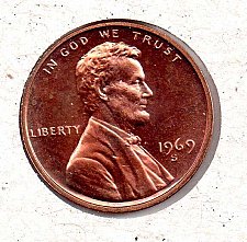 1969 S Lincoln Memorial Cent Copper Alloy Penny: Value and Prices