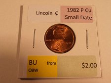 1982 Lincoln Memorial Cent Copper - Small Date Copper Alloy Penny ...