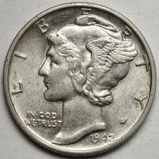 1942 Mercury Silver Dime Coin Value Prices, Photos & Info