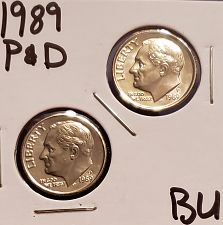 1989 P Roosevelt Dime Coin Value Prices, Photos & Info