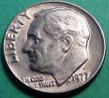 1977 Roosevelt Dime Coin Value Prices, Photos & Info