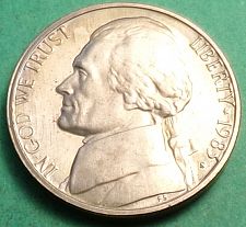 1983 S Jefferson Nickel Coin Value Prices, Photos & Info