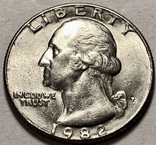 1982 P Washington Quarter Coin Value Prices, Photos & Info