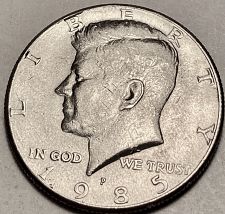 1985 P Kennedy Half Dollar Coin Value Prices, Photos & Info