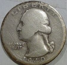 1940 D Washington Silver Quarter Coin Value Prices, Photos & Info