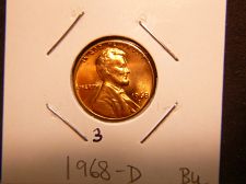 1968 D Lincoln Memorial Penny Coin Value Prices, Photos & Info
