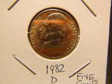 1982 D Jefferson Nickel Coin Value Prices, Photos & Info