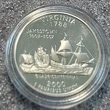 2000 S Virginia State Quarter Silver Proof Coin Value Prices, Photos & Info