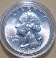 1959 D Washington Silver Quarter Coin Value Prices, Photos & Info