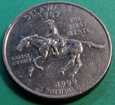 1999 D Delaware State Quarter Coin Value Prices, Photos & Info