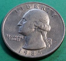 1985 P Washington Quarter Coin Value Prices, Photos & Info