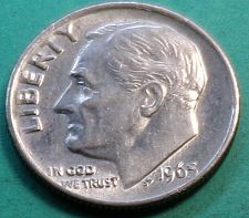 1965 Roosevelt Dime Coin Value Prices, Photos & Info