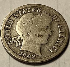1902 S Barber Dime Coin Value Prices, Photos & Info