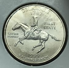 1999 P Delaware State Quarter Coin Value Prices, Photos & Info