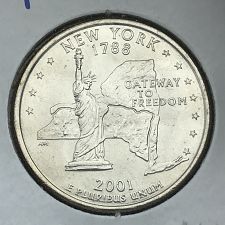 2001 D New York State Quarter Coin Value Prices, Photos & Info