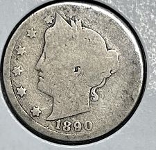 1890 Liberty Head "V" Nickel Coin Value Prices, Photos & Info