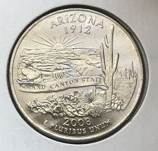 2008 D Arizona State Quarter Coin Value Prices, Photos & Info