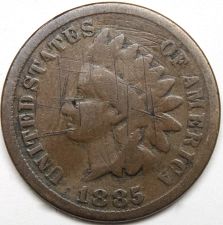 1885 Indian Head Penny Coin Value Prices, Photos & Info