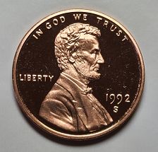 1992 S Lincoln Memorial Penny Coin Value Prices, Photos & Info