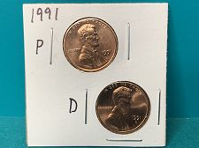1991 Lincoln Memorial Penny Coin Value Prices, Photos & Info