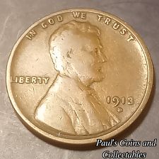 1913 D Lincoln Wheat Penny Coin Value Prices, Photos & Info