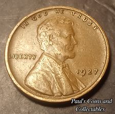 1927 Lincoln Wheat Penny Coin Value Prices, Photos & Info