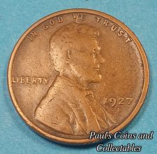 1927 S Lincoln Wheat Penny Coin Value Prices, Photos & Info