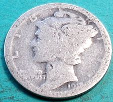 1918 S Mercury Silver Dime Coin Value Prices, Photos & Info
