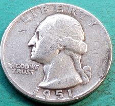 1951 Washington Silver Quarter Coin Value Prices, Photos & Info