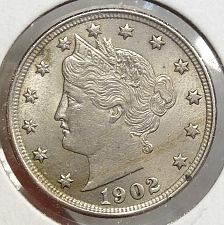 1902 Liberty Head "V" Nickel Coin Value Prices, Photos & Info