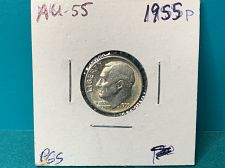 1955 Roosevelt Silver Dime Coin Value Prices, Photos & Info