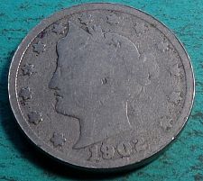1902 Liberty Head "V" Nickel Coin Value Prices, Photos & Info