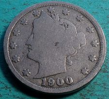 1900 Liberty Head "V" Nickel Coin Value Prices, Photos & Info