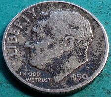 1950 Roosevelt Silver Dime Coin Value Prices, Photos & Info