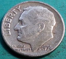 1956 Roosevelt Silver Dime Coin Value Prices, Photos & Info