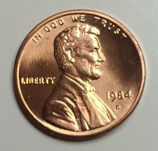 1984 D Lincoln Memorial Penny Coin Value Prices, Photos & Info