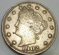 1902 Liberty Head "V" Nickel Coin Value Prices, Photos & Info