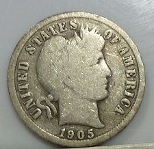 1905 Barber Dime Coin Value Prices, Photos & Info