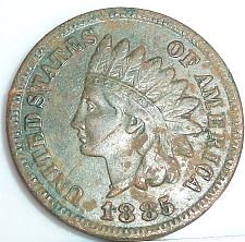 1885 Indian Head Penny Coin Value Prices, Photos & Info