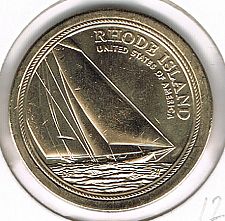 2022 P Rhode Island Dollar 50 State Golden Dollars Program Coin Value ...