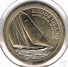 2022 P Rhode Island Dollar 50 State Golden Dollars Program Coin Value ...