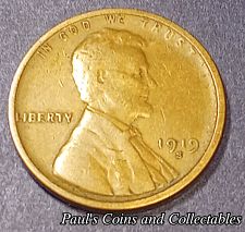 1919 S Lincoln Wheat Penny Coin Value Prices, Photos & Info