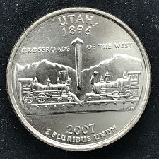 2007 D Utah State Quarter Coin Value Prices, Photos & Info