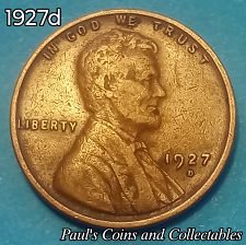 1927 D Lincoln Wheat Penny Coin Value Prices, Photos & Info