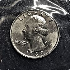 1989 P Washington Quarter Coin Value Prices, Photos & Info