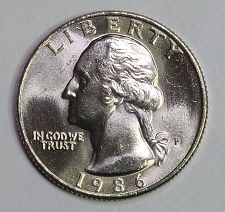 1986 P Washington Quarter Coin Value Prices, Photos & Info