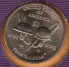 2016 D Native American Dollar Code Talkers from World War I and World ...