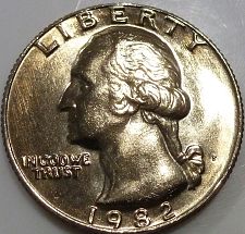 1982 P Washington Quarter Coin Value Prices, Photos & Info